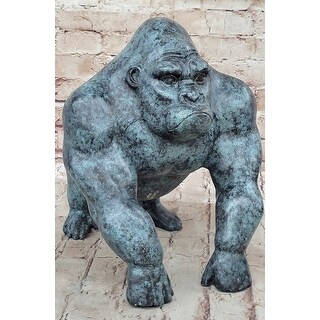 Hot Cast Bronze Limited Edition Gorilla Ape Sculpture Statue Figurine ...