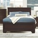 Kauffman Transitional Wood Panel Bed with Horizontal Plank Headboard ...