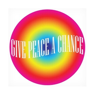 Margo Ask 'Give Peace A Chance' Canvas Art - Bed Bath & Beyond - 39537662