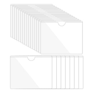 Self Adhesive Index Card Pockets with Top Open for Loading ...