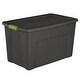 Sterilite 35 Gallon Storage Tote Box with Latching Container Lid, Gray ...