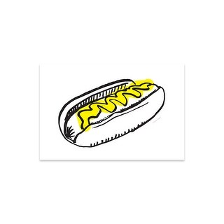 Hot Dog Print On Acrylic Glass by And Here We Are - Bed Bath & Beyond ...