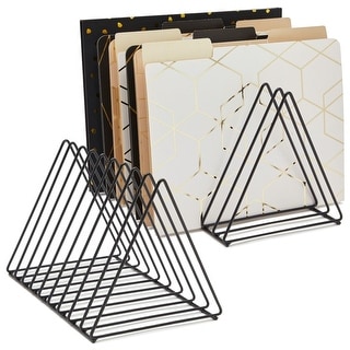 2-Pack Desk File Folder Organizers Triangle Holders - Bed Bath & Beyond ...