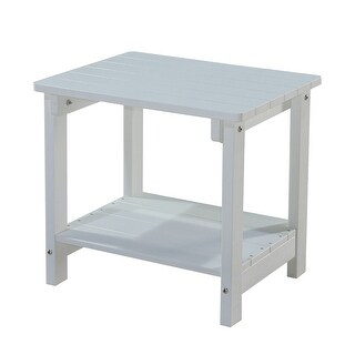 Plastic Wood Versatile Outdoor/Indoor End Table, Stainless Steel ...