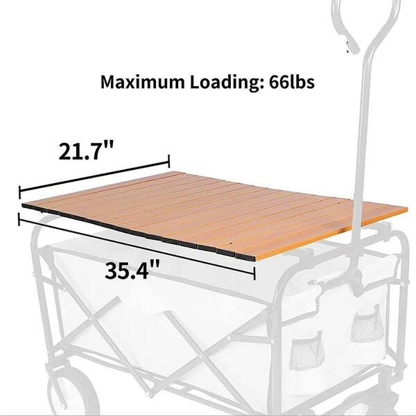Alloy Collapsible Garden Cart Board Desktop Metal Wagon Board - Bed ...