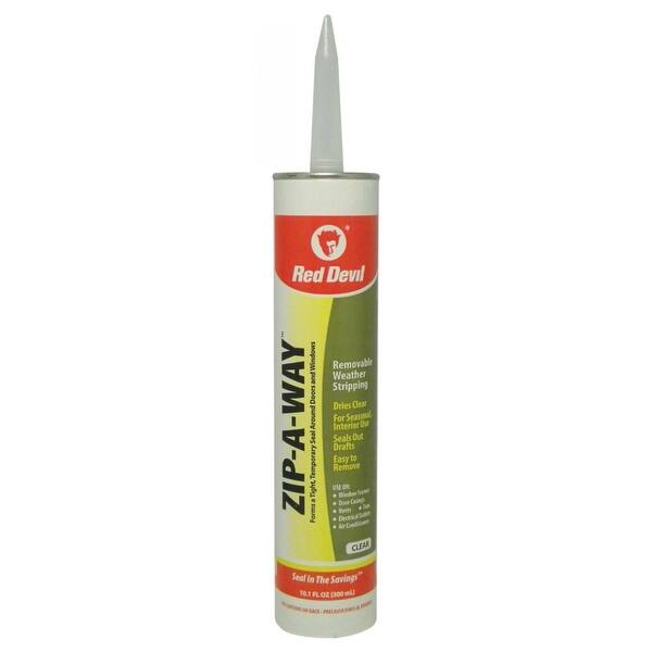 Red Devil 0606 Zip-A-Way Removable Weather Stripping Sealant, 10.1 Oz ...