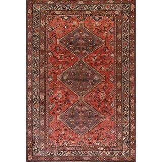Tribal Qashqai Persian Vintage Rug Handmade Traditional Wool Carpet - 6 ...