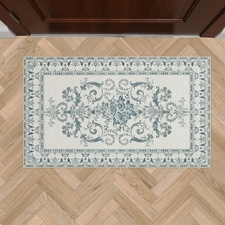 Laura Ashley Machine Washable, Slip Resistant Accent and Runner Rugs ...