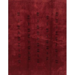 Ahgly Company Machine Washable Abstract Tomato Red Area Rugs - Bed Bath ...