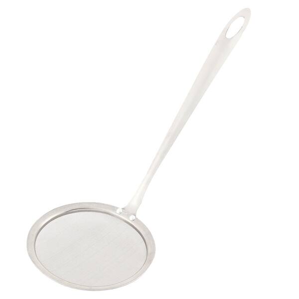 Household Stainless Steel Oval Wire Mesh Ladle Strainer 10cm x 9cm ...