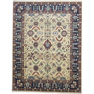 One of a Kind Hand-Knotted Persian 8' x 10' Oriental Wool Beige Rug - 8 ...