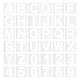 7 Inch Letter Stencils Number Stencils, Alphabet Templates Numbers ...