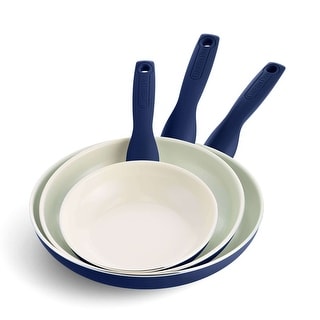 GreenPan Rio Healthy Ceramic Nonstick 3pc Fry Pan Set - Bed Bath ...