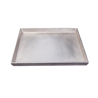 Sm. Cast Aluminum Rectangle Tray Nickel Antique - Bed Bath & Beyond ...