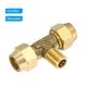 Brass Compression Tube Fitting 3 Way Pipe Fitting for Plumbing - Gold ...