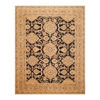 Hand Knotted Charcoal,Caramel Persian Wool Oriental Area Rug (8x10) - 8 ...