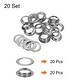 20 Sets Grommets Eyelets with Washers 1" Copper Grommet Tool Kit ...