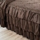 Serent Matte Satin Ruffle Bedspread Set - Overstock - 11802559