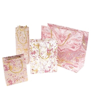 Expobazaar Pink Sprinkle Paper Bag - Set of 7 - Bed Bath & Beyond ...