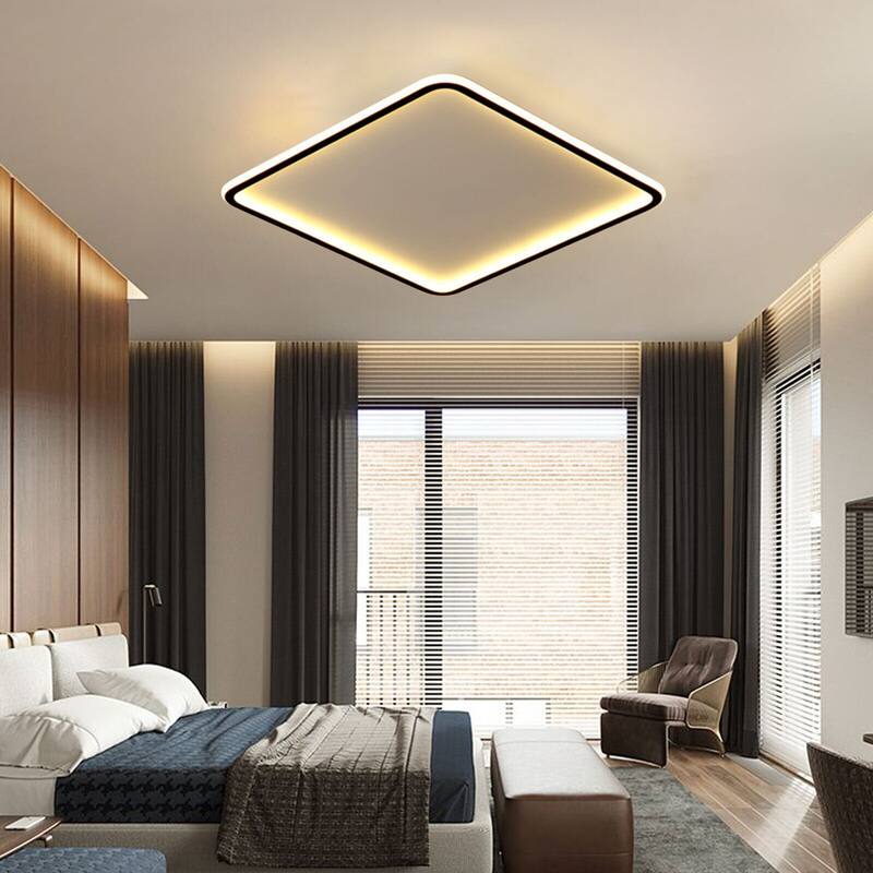 Modern Dimmable Simple Flush Mount LED Ceiling Light - Overstock - 36098034