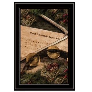 Hark the Herald Angels Sing Black Framed Print Wall Art - Bed Bath ...