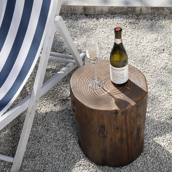 log end table outdoor