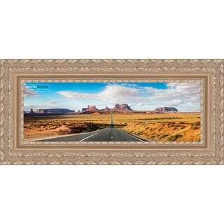 39x13 or Puzzle Ornate Silver Complete Wood Panoramic Frame with UV ...