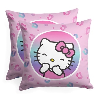 Hello Kitty Giggle Kitten Printed Throw Pillow - Pink - Bed Bath ...