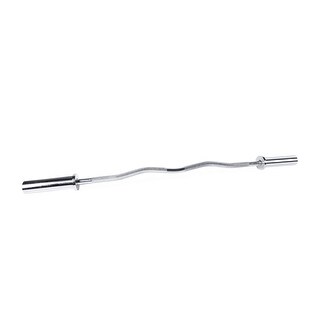 Barbell Chrome 47" Olympic Curl Bar - Silver - Bed Bath & Beyond - 37124787