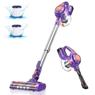 Moosoo Cordless Vacuum Lightweight 4-in-1 Stick Vacuum Cleaner -X8 ...