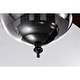 Anja Dark Pear Black Satin Gray 5-Blade 3-Light Lighted Ceilng Fan ...