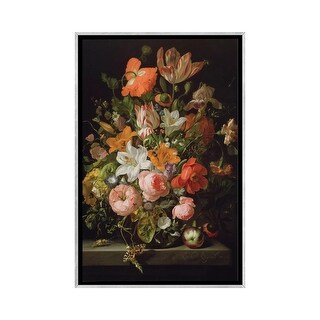 iCanvas "Still Life Of Roses, Lilies, Tulips And Other Flowers In a ...