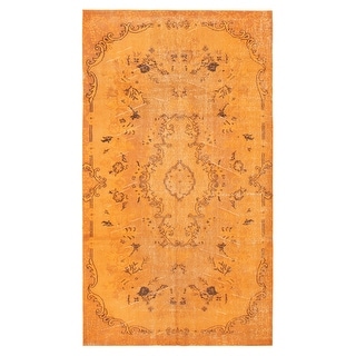 ECARPETGALLERY Hand-knotted Color Transition Orange Wool Rug - 5'3 x 9 ...