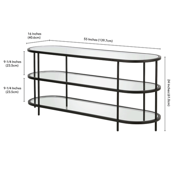 Oval tv stand 55 inch store