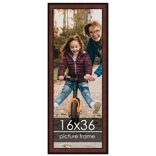16x36 Traditional Mahogany Complete Wood Panoramic Frame with UV ...