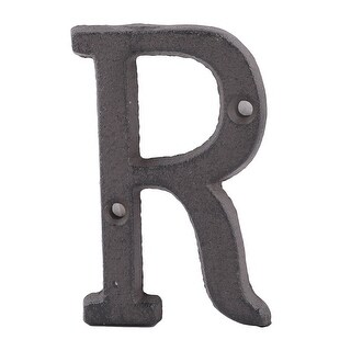 Street Cast Iron R shape Vintage Style Door Letter Alphabet Sign Label ...
