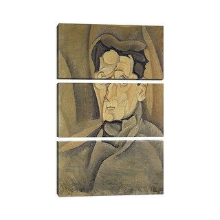iCanvas "Portrait of Maurice Raynal" by Juan Gris 3-Piece Canvas Wall ...