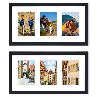 2-Pack Black Multi-Opening Picture Frame - Bed Bath & Beyond - 40607748