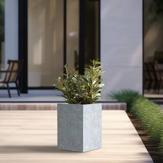 Tall Concrete Rectangle Plant Boxes / Large Indoor and Outdoor Flower ...