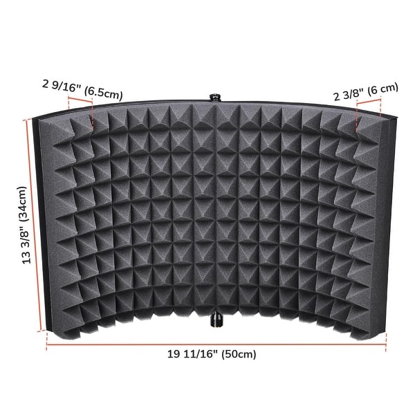 Yescom Studio Microphone Isolation Shield Acoustic Foam Panel ...