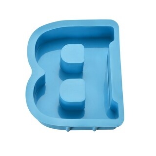 Large Letter Resin Models Alphabet B Silicone Blue 6" for DIY Crafts ...