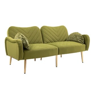 Modern Upholstered Loveseat Seats Sofa Convertible Folding Sleeper Sofa ...