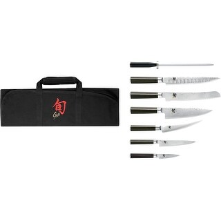 Shun Cutlery Classic 8 Piece Student Knife Set, Kitchen Knife Set with ...