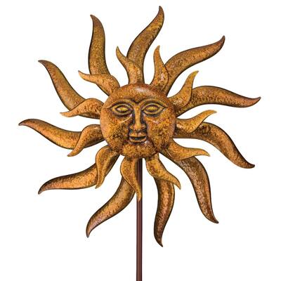 32 Wind Spinner - Sun Face - 32"x8"x88" - Overstock - 33060730
