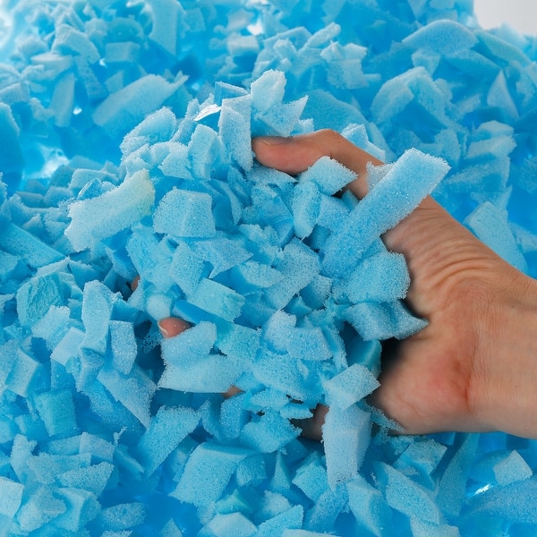 Shredded Memory Foam Filling, 5 Pounds Bean Bag Filler Foam - Blue ...