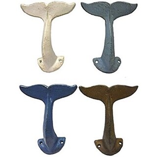 Cast Iron Whale's Tails Decorative Wall Hook - Bed Bath & Beyond - 36621059