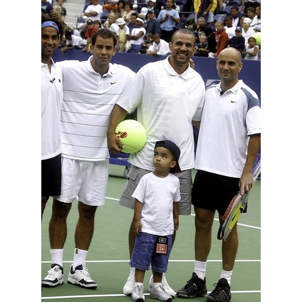 Andre Agassi Pete Sampras Jason Kidd and James Blake Photo Print - Bed ...