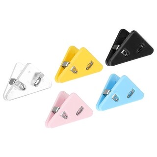 Multifunction Document Clips,5Pcs Triangular Clip for Book Page Corner ...