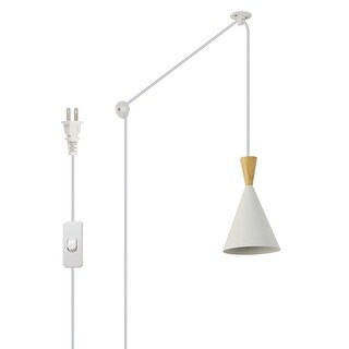 Modern Industrial Plug Wire Ceiling Mount Wall Light Fixture - N/A ...