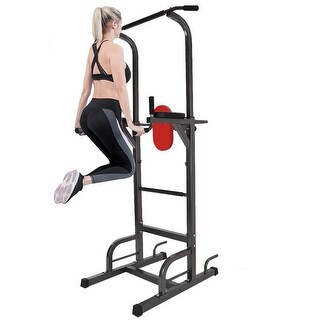 Power Tower Dip Stand Station Workout Station Pull Up Bar ...